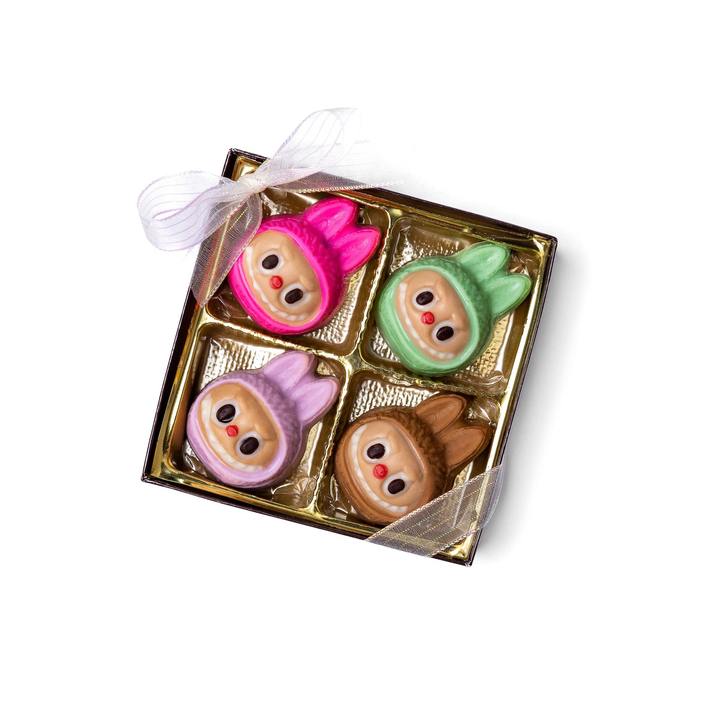 Chocolate Labubu 4-Piece Box | Fox & Willow