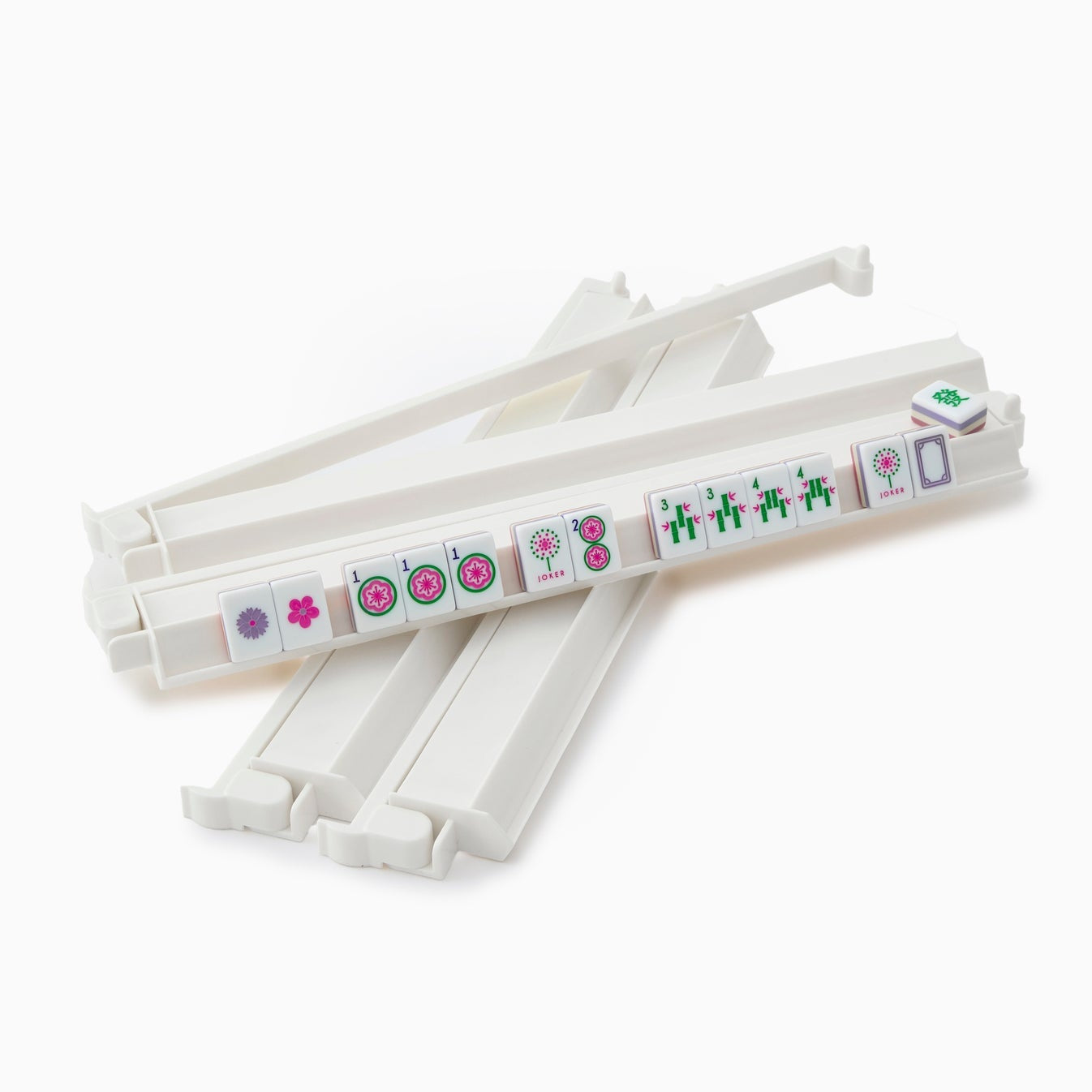 White Acrylic Rack and Pusher Set | Fox & Willow