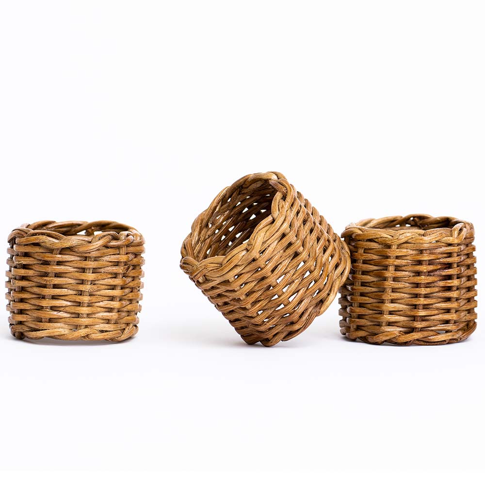 Wicker Napkin Rings, S/4 – Fox & Willow