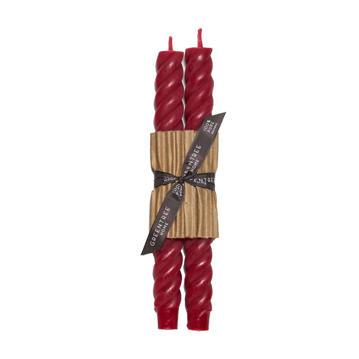 10" Earthy Red Rope Tapers | Fox & Willow